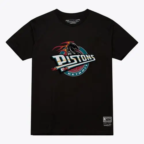 Mitchell & Ness Detroit Pistons Hardwood Classics Arch T-shirt - Black
