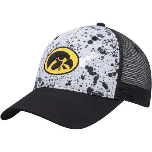 COLOSSEUM Black Iowa Hawkeyes Love Fern Trucker Snapback Hat - Gray