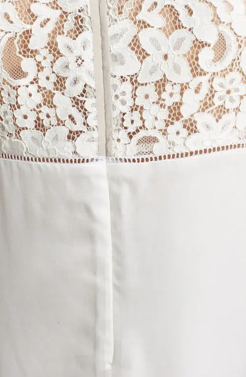 Rebecca Taylor Lace Mix Top
