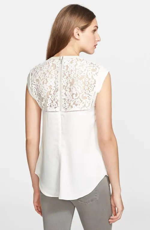 Rebecca Taylor Lace Mix Top