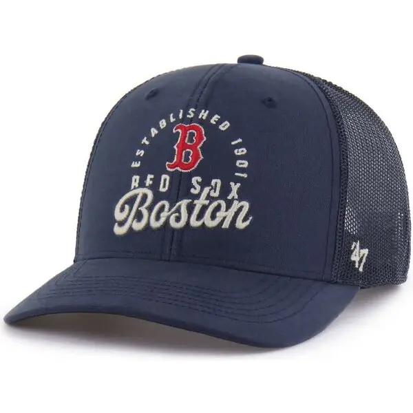 '47 Boston Red Sox Pitstop Trucker Adjustable Hat