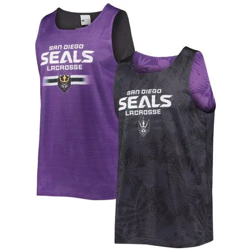 FOCO Black San Diego Seals Reversible Mesh Tank Top - Purple