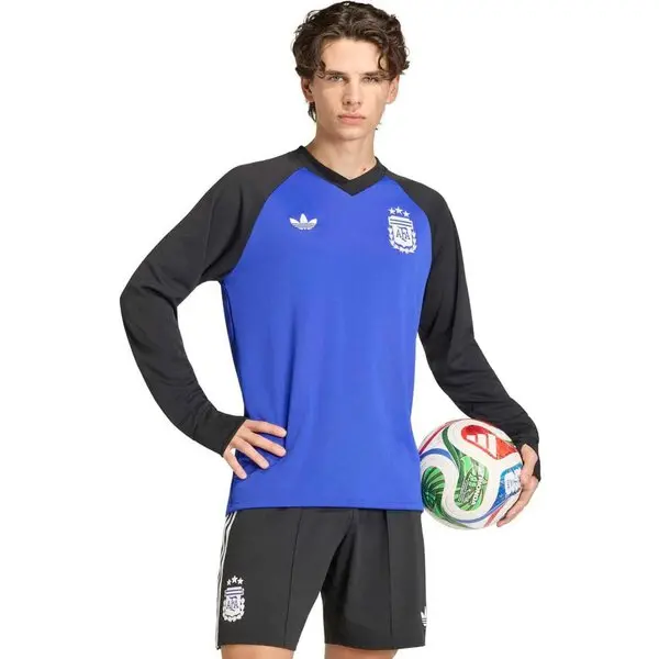 Adidas Argentina National Team 2026 Long Sleeve Pre-match Top - Blue