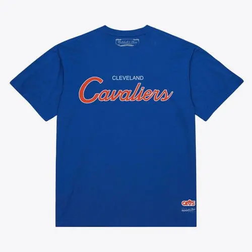 Mitchell & Ness Cleveland Cavaliers Vintage Wordmark T-shirt - Royal