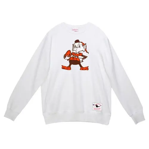 Mitchell & Ness Cleveland Browns Basic Fleece Crewneck Sweatshirt