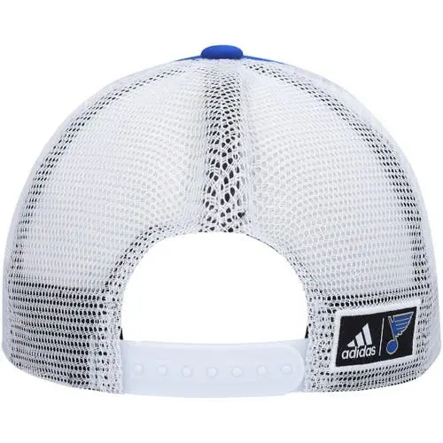 Adidas White St. Louis S Team Plate Trucker Snapback Hat
