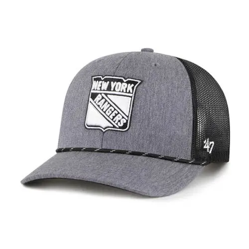 '47 New York Rangers Carbon Rope Trucker Adjustable Hat