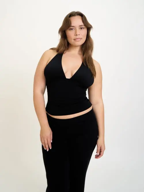 ODDLI Halter Top - Navy