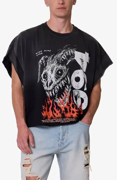 Mnml Ritual Distressed Graphic Cutoff T-shirt