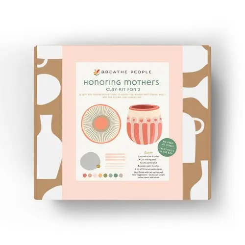 BREATHE PEOPLE Honoring Mothers Clay Kit For 2 A Creative Keepsake For Connection