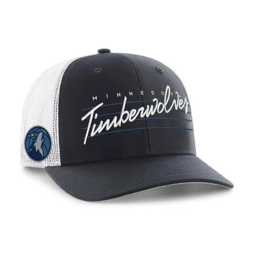 '47 Minnesota Timberwolves Downburst Trucker Adjustable Hat By - Navy