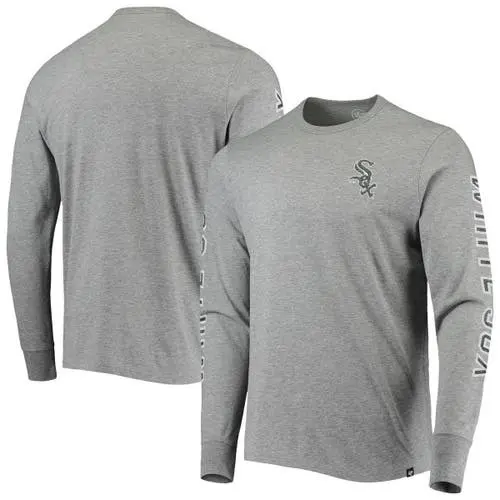 '47 Heathered Gray Chicago White Sox Team Long Sleeve T-shirt - Heather Gray