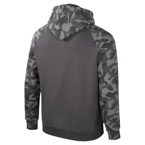COLOSSEUM Iowa Hawkeyes Oht Military Appreciation Camo Raglan Pullover Hoodie