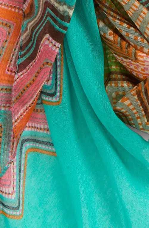 Tasha Zigzag Print Scarf