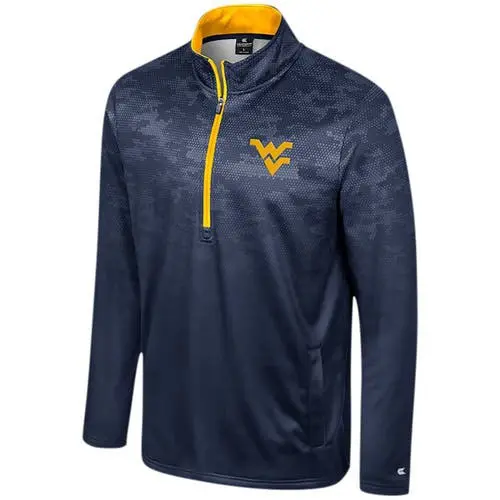 COLOSSEUM West Virginia Mountaineers The Machine Half-zip Jacket