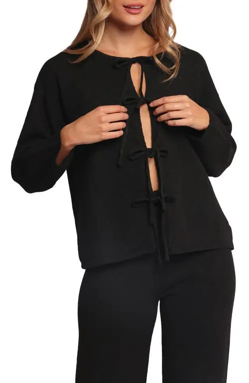 PETAL & PUP Odell Tie Cardigan & Pants Set