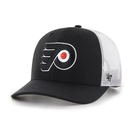 '47 White Philadelphia Flyers Logo Trucker Adjustable Hat