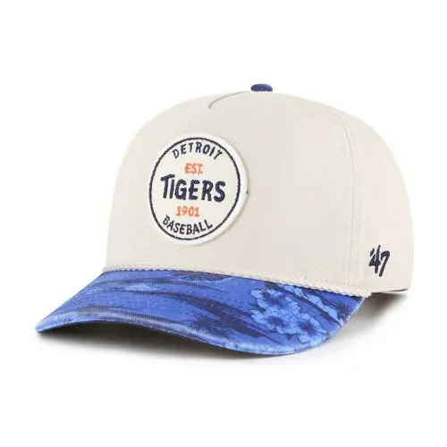 '47 Navy Detroit Tigers Fiji Rope Hitch Adjustable Hat - Cream