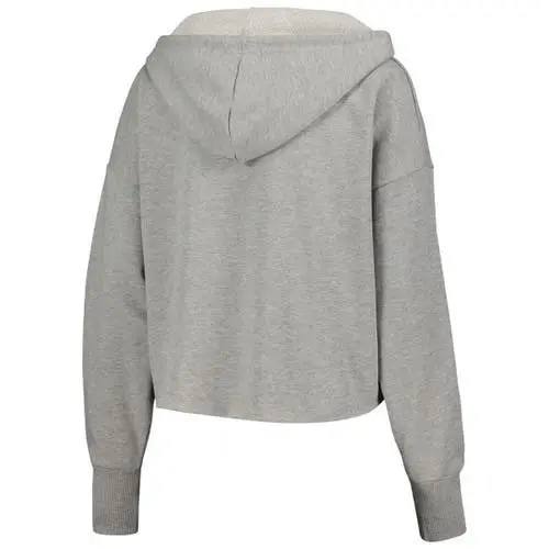 ZOOZATZ Wisconsin Badgers Swirl Cropped Pullover Hoodie