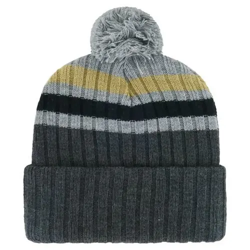 '47 Vegas Golden Knights Stack Patch Cuffed Knit Hat With Pom