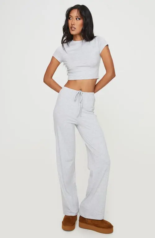 Princess Polly Midvale Crop T-shirt & Tie Waist Pants Set