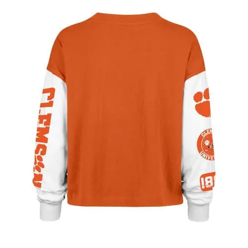 '47 47 Clemson Tigers Sydney Long Sleeve T-shirt - Orange