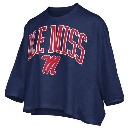 PRESSBOX Ole Miss Rebels Midi Arch Over Logo T-shirt