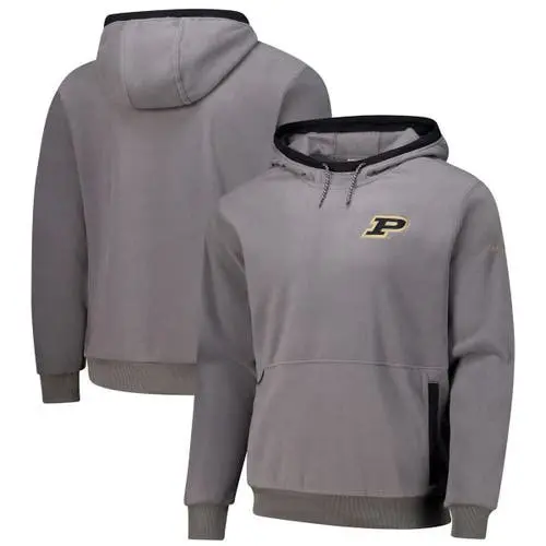 Columbia Purdue Boilermakers Flanker Fleece Pullover Hoodie