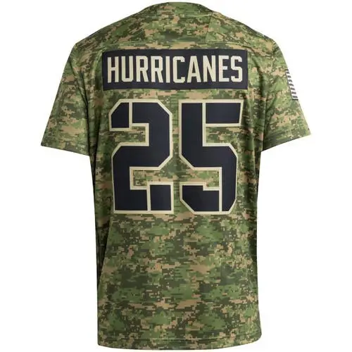 Adidas Miami Hurricanes Honor & Support Premier Strategy Jersey - Camo