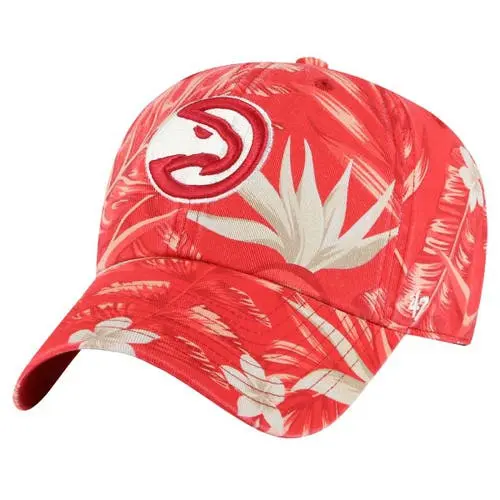 '47 Atlanta Hawks Tropicalia Floral Clean Up Adjustable Hat - Red