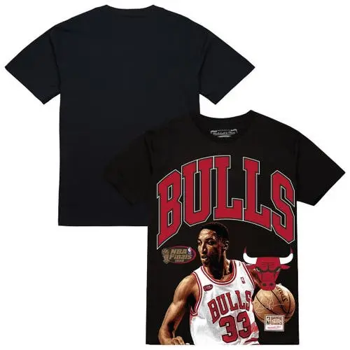 Mitchell & Ness Scottie Pippen Chicago Bulls Hardwood Classics Player Arch T-shirt - Black