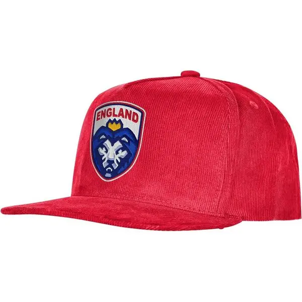 OUTERSTUFF England National Team Fifa World Cup 2026 Corduroy Snapback Hat - Red