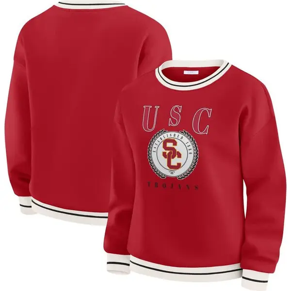 WEAR BY ERIN ANDREWS Usc Trojans Seal Sweatshirt - Cardinal