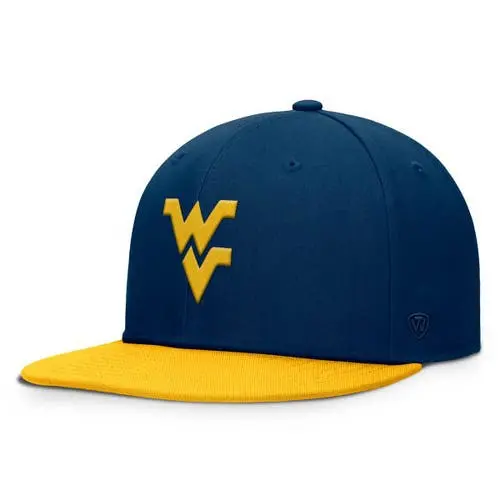 Top Of The World West Virginia Mountaineers Fundamental Snapback Cap - Navy