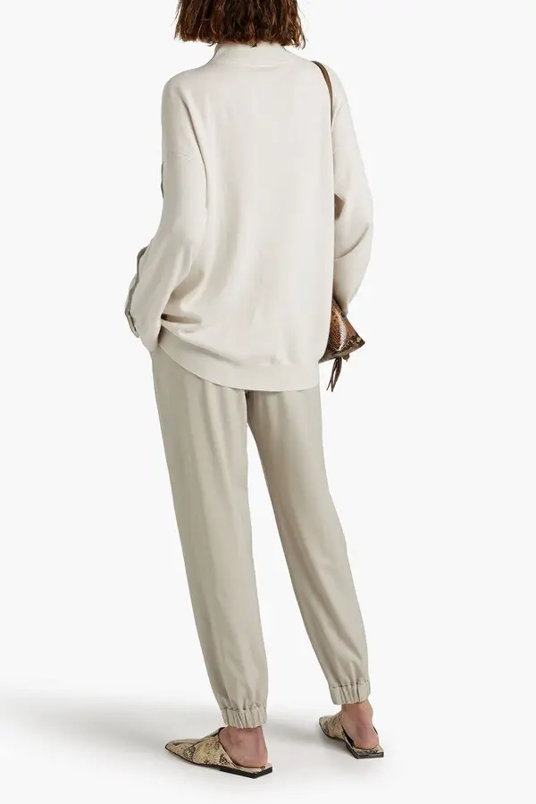 Brunello Cucinelli Embellished Cashmere Turtleneck Sweater