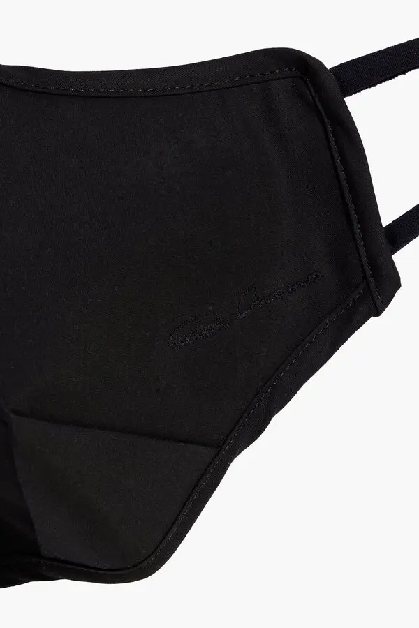 Rick Owens Cottonpoplin Face Mask - Black