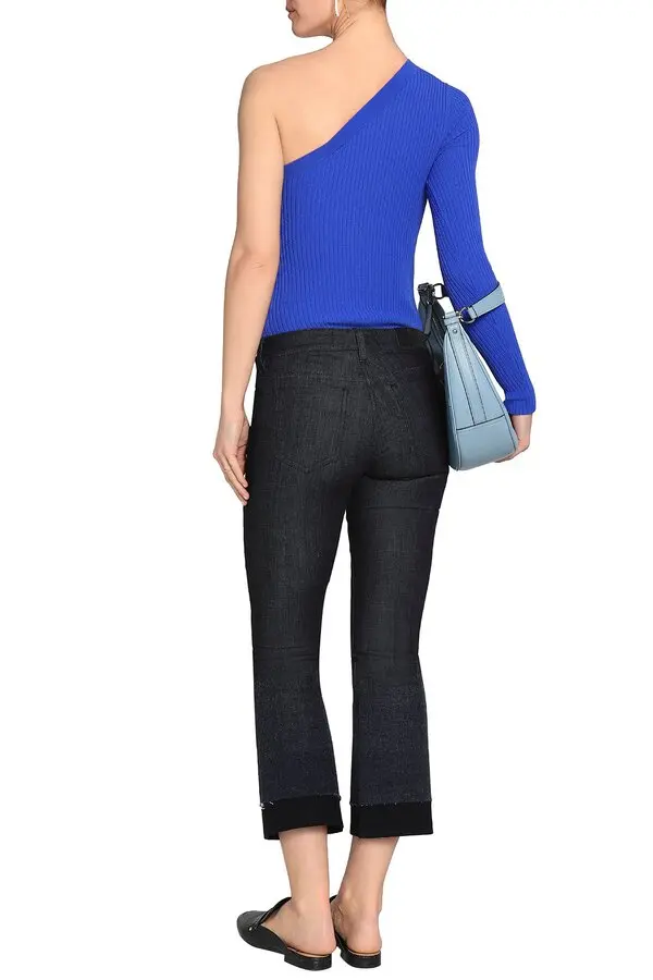 Autumn Cashmere Oneshoulder Ribbedknit Top