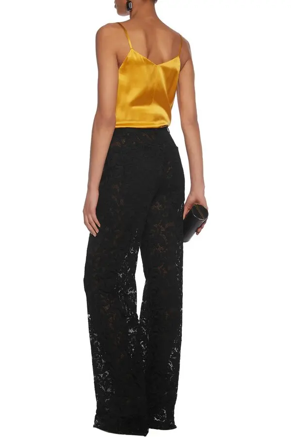 Adam Lippes Guipure Lace Wideleg Pants