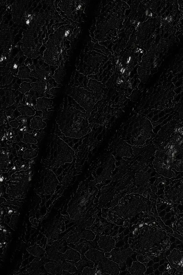 MSGM Corded Lace Top - Black