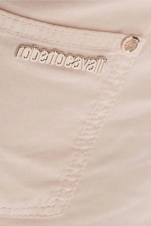 Roberto Cavalli Midrise Coated Skinny Jeans