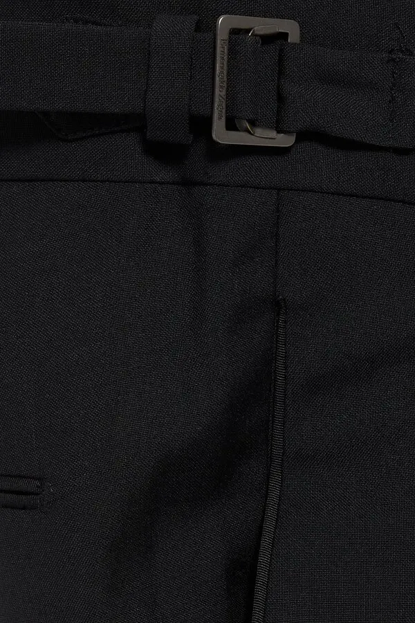 Zegna Straightfit Wool And Mohairblend Pants