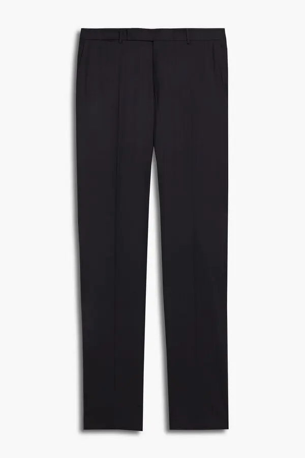 Zegna Straightleg Wool Pants - Black