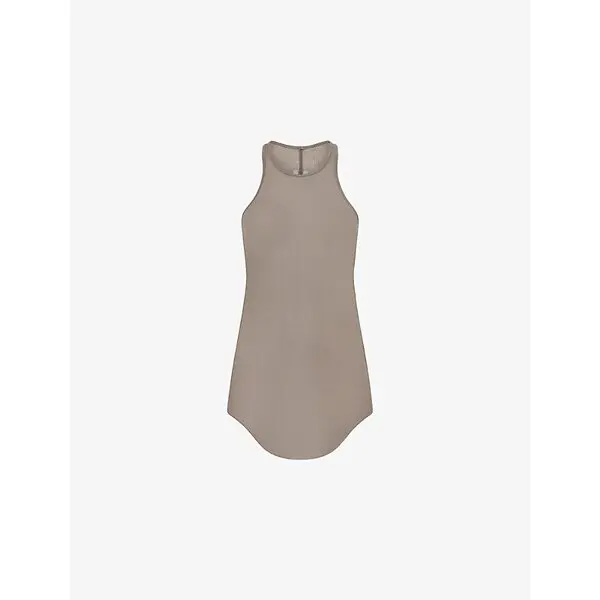 Rick Owens Ribbed Silk-blend Tank Top
