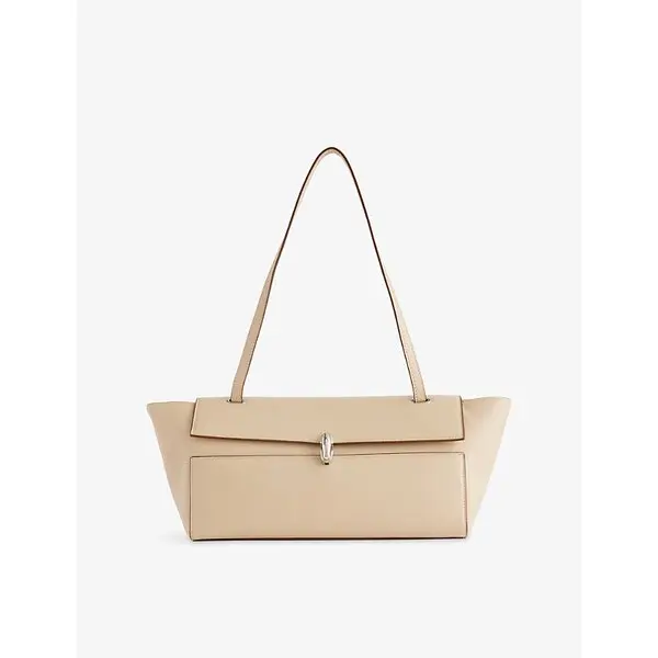 Savette Symmetry Trapeze Shoulder Bag - Bone