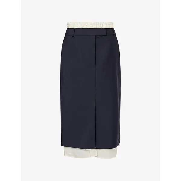ROHE FRAMES Róhe Frames Wool-blend Midi Skirt