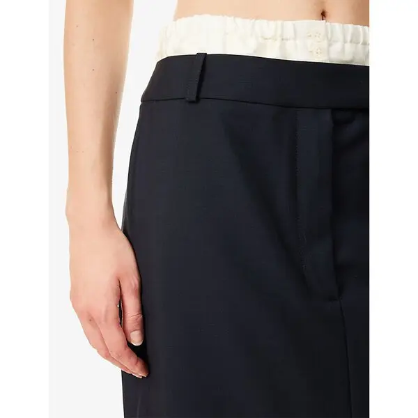 ROHE FRAMES Róhe Frames Wool-blend Midi Skirt