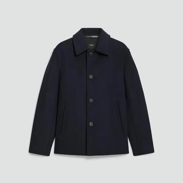 Theory Peacoat In Plush Melton