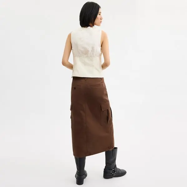COACH OUTLET Cargo Maxi Skirt In Organic Cotton