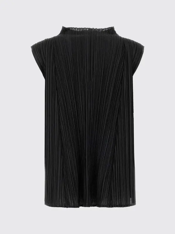 Issey Miyake Sleeveless Crewneck Top