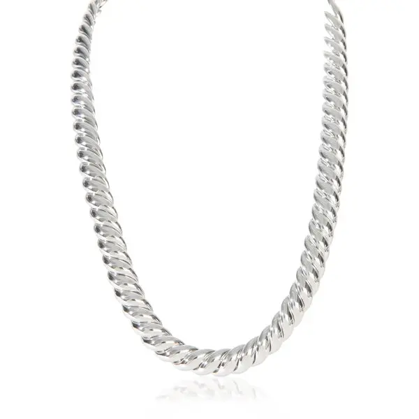 David Yurman Sterling Silver Sculpted Cable Necklace - Sterling_silver